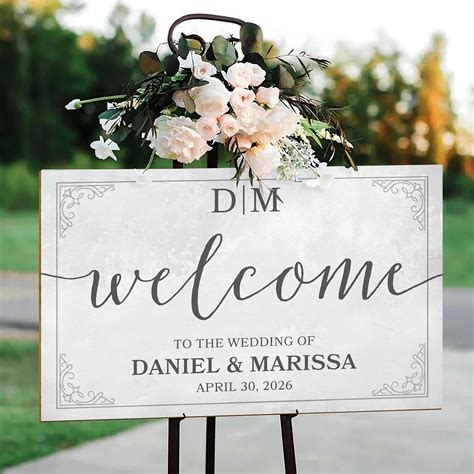 How Big Is A Wedding Welcome Sign