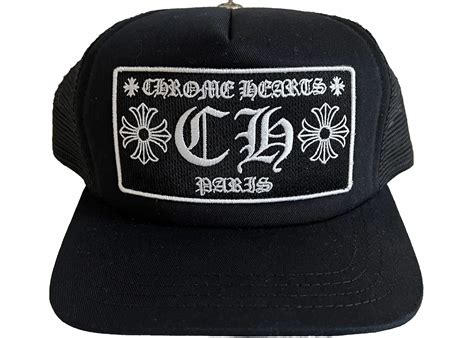 Chrome Hearts Ch Paris Trucker Hat Black Mens Ss24 Us