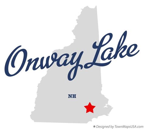 Map Of Onway Lake Nh New Hampshire