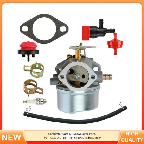 Carburetor Carb Kit Snowblower Parts For Tecumseh 8hp 9hp 10hp 640349