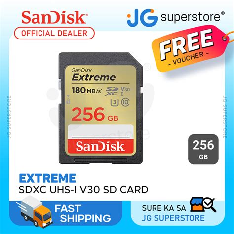 Sandisk Extreme Sd Card 128gb 256gb Uhs I Sdxc Class 10 With 180mb S