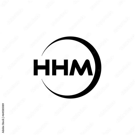 Hhm Letter Logo Design With White Background In Illustrator Cube Logo Vector Logo Modern