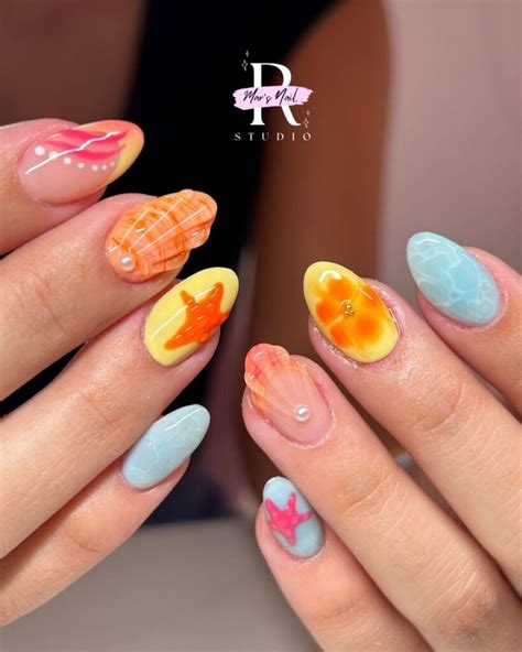 20 Cute And Chic Seashell Nails For A Spe Shell Summer In 2025