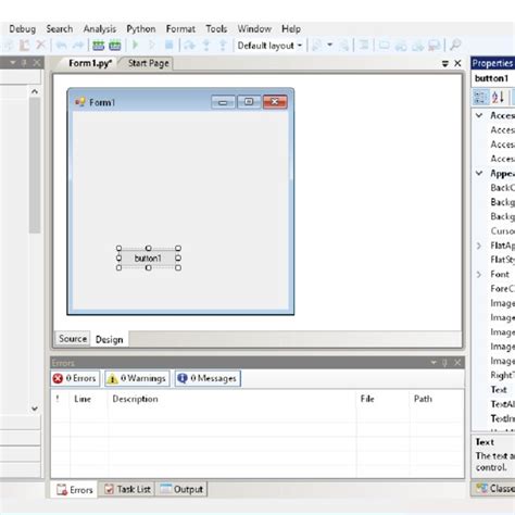 Sharpdevelop 44 Left Items Of Windows Form Middle Design Field