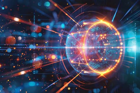 Quantum Computing Translated Into Practical Technological Advancements Stock Illustration