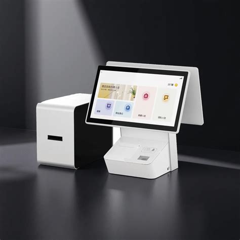 Self Service Passport Scanner Boarding Pass Printing Touch Screen Floor Stand Ordering Kiosk For