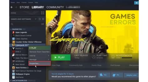 Fix Cyberpunk Error Caused By Corrupted Or Missing File