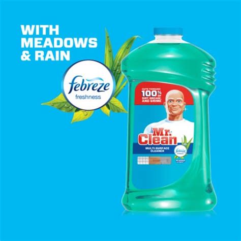 Mr Clean Multi Surface Cleaner With Febreze Freshness Meadows And Rain