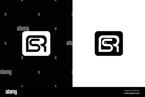 Alphabet Letters Initials Monogram Logo Sr Rs S And R Stock Vector