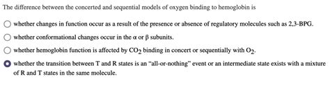 solved the difference between the concerted and sequential