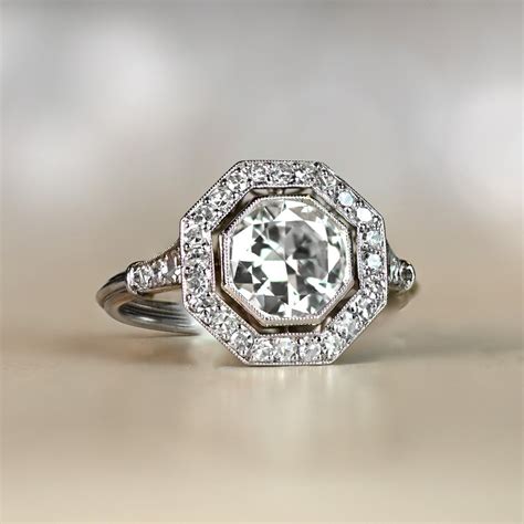 Antique Octagon Engagement Ring