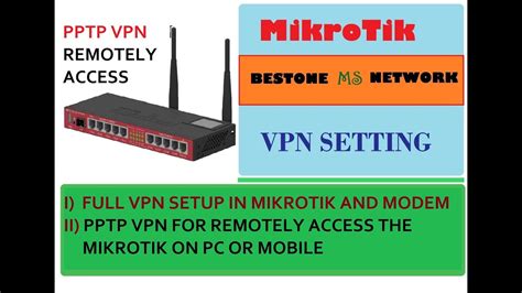 Mikrotik Vpn Setup Pptp Vpn Setting Remotely Access The Mikrotik Access Mikrotik On Mobile