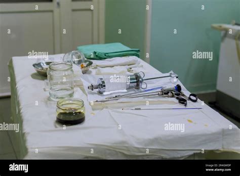 Preparation Of Operating Tools During Surgery Involves Sterilization