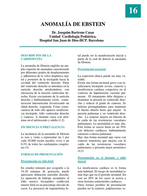 Anomalia De Ebstein Pdf Insuficiencia Cardíaca Corazón