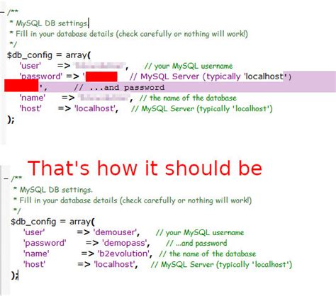 Installer Form Kills Database Password