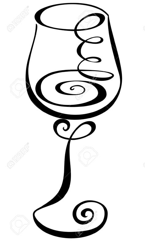 Black And White Wine Glass Clipart 19 Free Cliparts Download Images