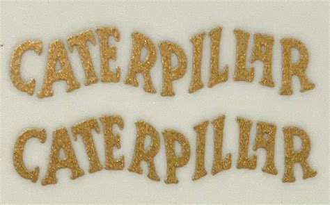 Decal Caterpillar Gold Medium 1 Dct914 Midwest Decals And Farm Toys
