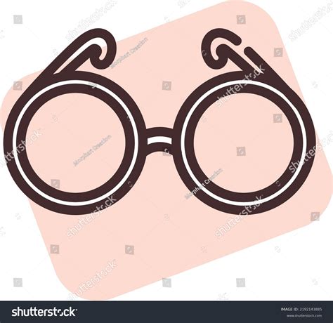 Eye Disability Glasses Illustration Vector On Stock Vector Royalty