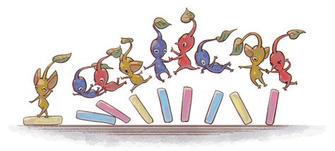 Red Pikmin Yellow Pikmin And Blue Pikmin Pikmin Drawn By Asaikaina