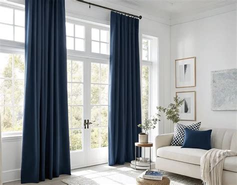 15 Classy Blue Curtains Living Room Ideas With Designer Flair