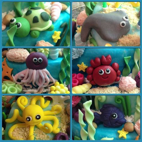 Two Tier Octonauts Cake With Fondant Sea Creatures