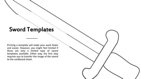 Pirate Sword Template