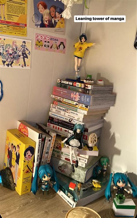 Leaning Tower Of Manga Lol Otaku Room Cute Room Ideas Pinterest