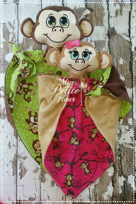 Chunky And Girly Monkey Lovey My Petite Fleur Designs