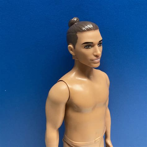 Nude Ken Doll Fashionista Broad Ken Hispanic Latino Man Bun Hair Ebay