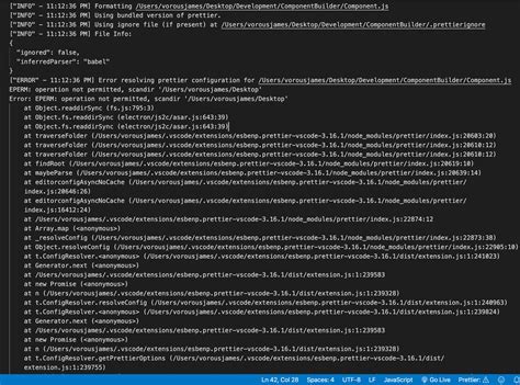 Error Resolving Prettier Configuration Issue Microsoft Vscode GitHub