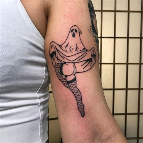 Spooky Ghost Tattoos Creepy Cute And Baddie Ink Ideas Youll Love