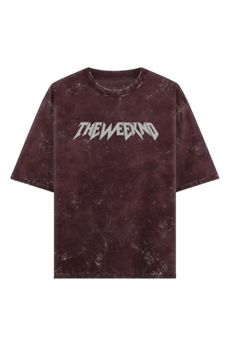 The Weeknd Vintage Oversized T Shirt Acid Wash Fan Merch Amhype Usa