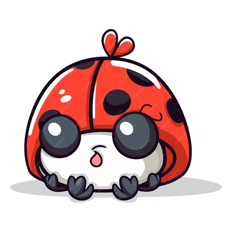 Premium Vector Crying Ladybug Character Cartoon Vector Illustration Cute Ladybug