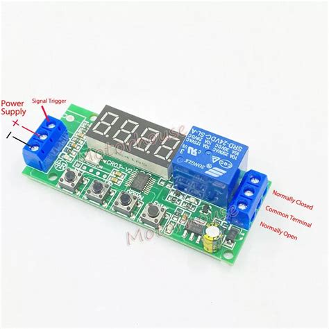 Dc 5v12v24v Led Digital Multifunction Delay Module Turn Onoff Timing Cycle Timer Relay
