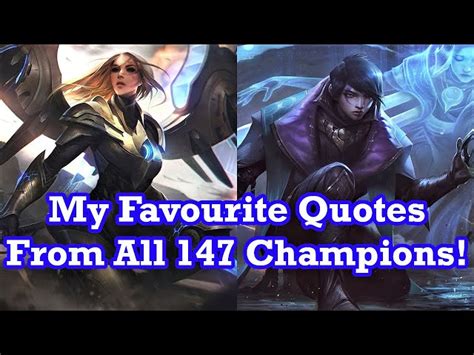 League Of Legends Champion Quotes The Best Champion Quotes In Lol