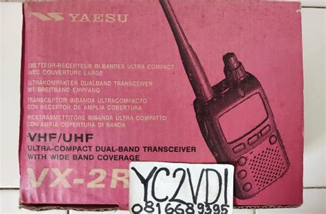 Sinar Agung Y C 2 V D I Ht Yaesu Vx 2 Lengkap Dus Buku Istimewa