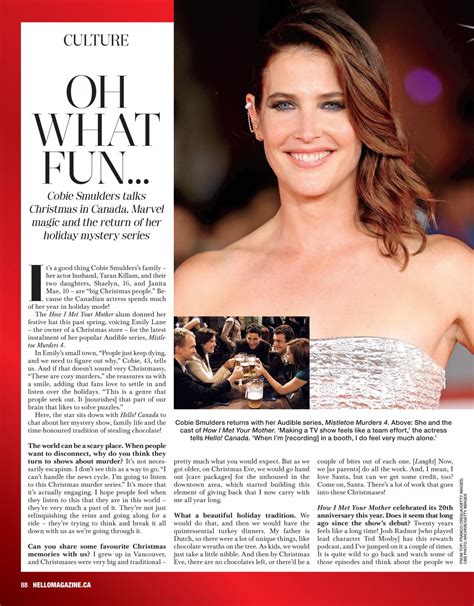 Cobie Smulders In Hello Canada December 2025 Hawtcelebs
