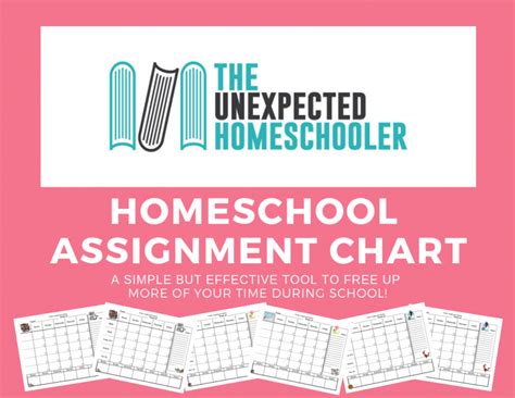 Homeschool Assignment Charts Fillable Pdf