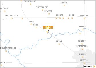 Ripon United States Usa Map