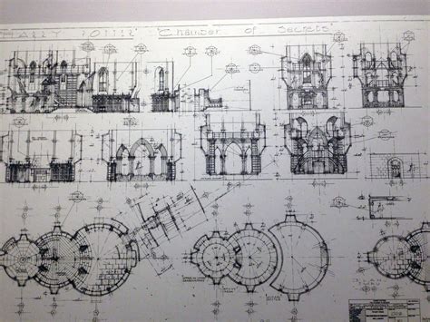 Chamber Of Secrets Blue Print Château Fantastique Château Fantastique