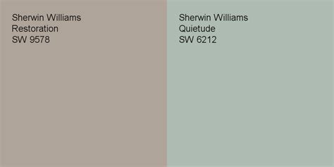 Sherwin Williams Restoration Vs Sherwin Williams Quietude Comparison