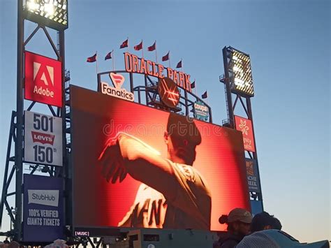 Oracle Park San Francisco Giants Editorial Image Image Of Official Giants 294986875