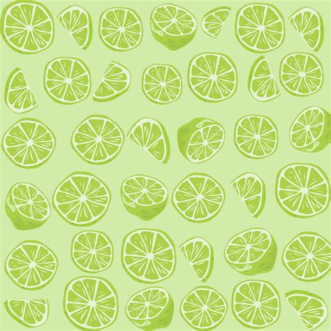 Seamless Lime Pattern Green Background