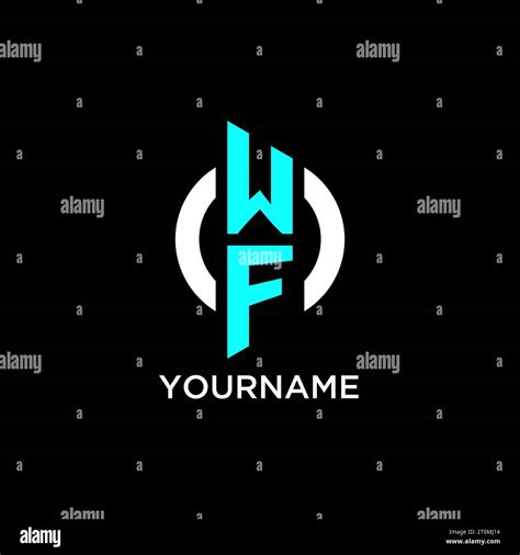 Wf Circle Monogram Logo Design Ideas Stock Vector Image And Art Alamy