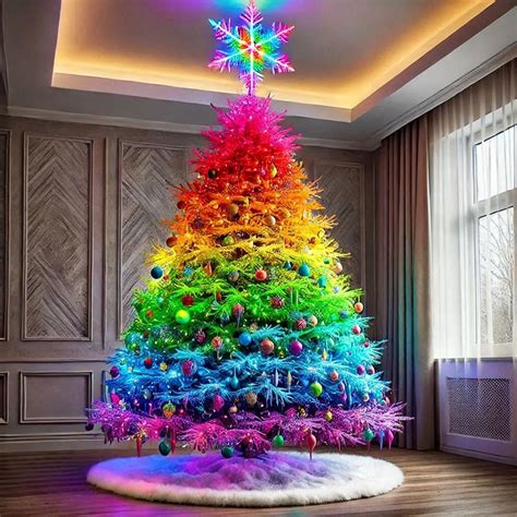 Rainbow Christmas Tree Brighten Your Holidays With Color Stylish