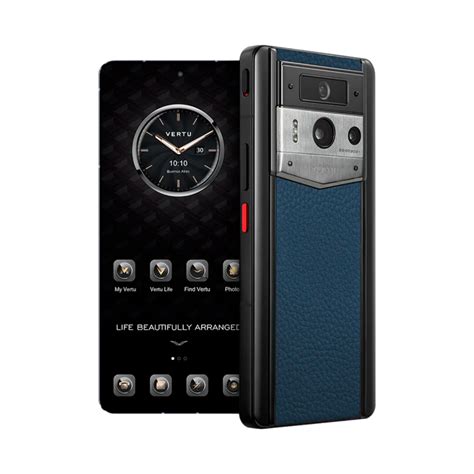 Vertu Metavertu 2 Phone Web3 Ai Blue Calfskinsilver Case Luxury Smartphone Lux A Porter