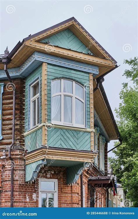 Rectangular Bay Window Characteristic Element Of Tatar House Of
