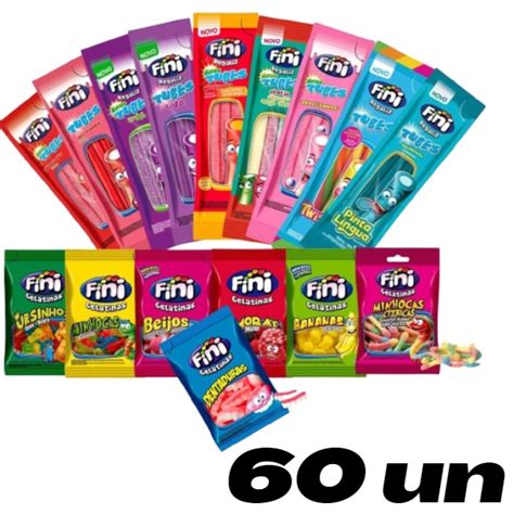 Kit Guloseimas Com 60 Pacotes Fini 15g 17g Shopee Brasil