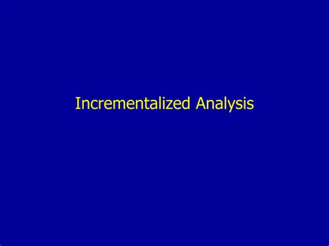 Ppt Incrementalized Pointer And Escape Analysis Powerpoint