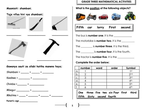Grade 3 April Holiday Assignments 2024 15868